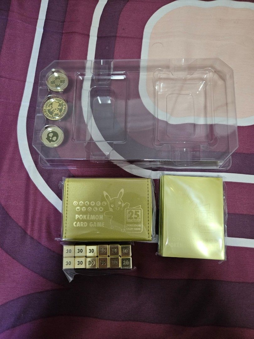 25th pokemon anniversary japanese damage counter and sleeve set ...