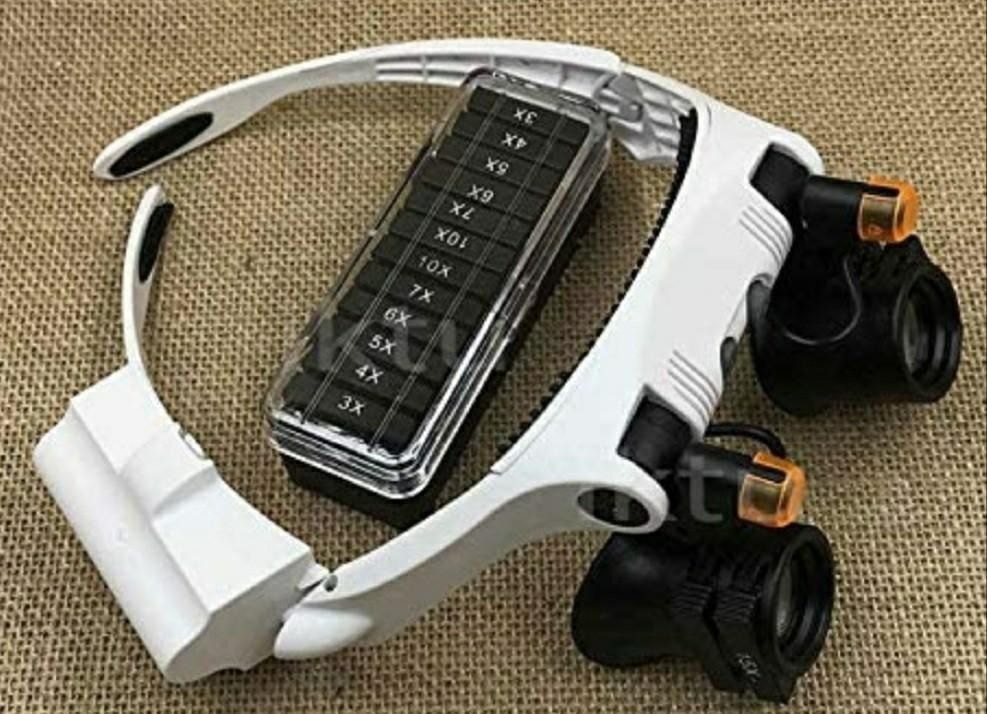 3227) DOUBLE EYE LED INTERCHANGEABLE WARM AND COLD LIGHT LAMPSHADE HEAD ...