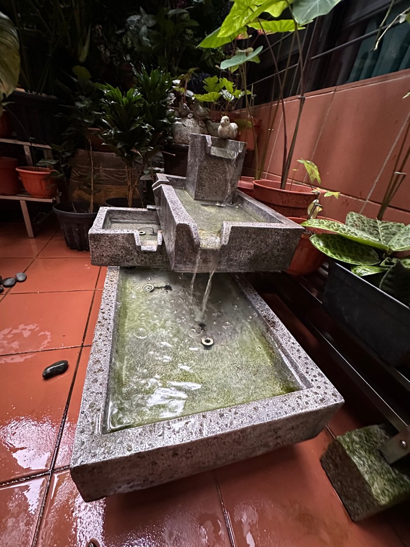 Water feature - 3 layer slow flowing fountain, Furniture & Home Living ...