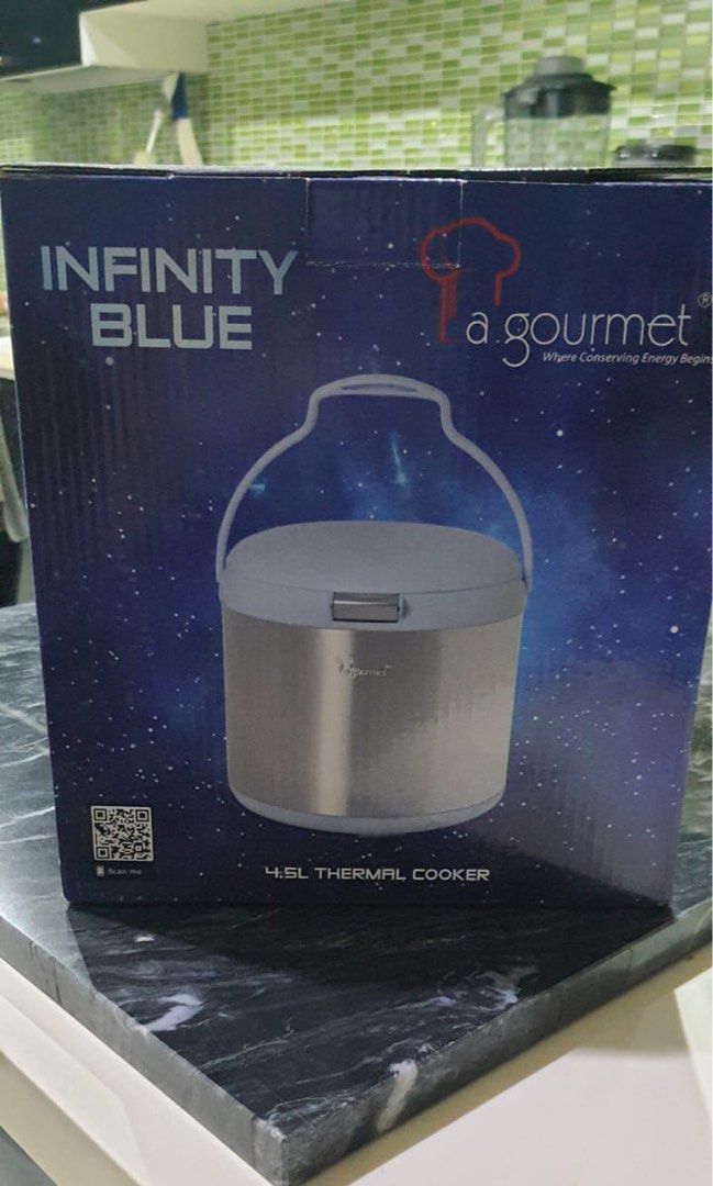 4.5L Infinity blue thermal cooker, TV & Home Appliances, Kitchen ...
