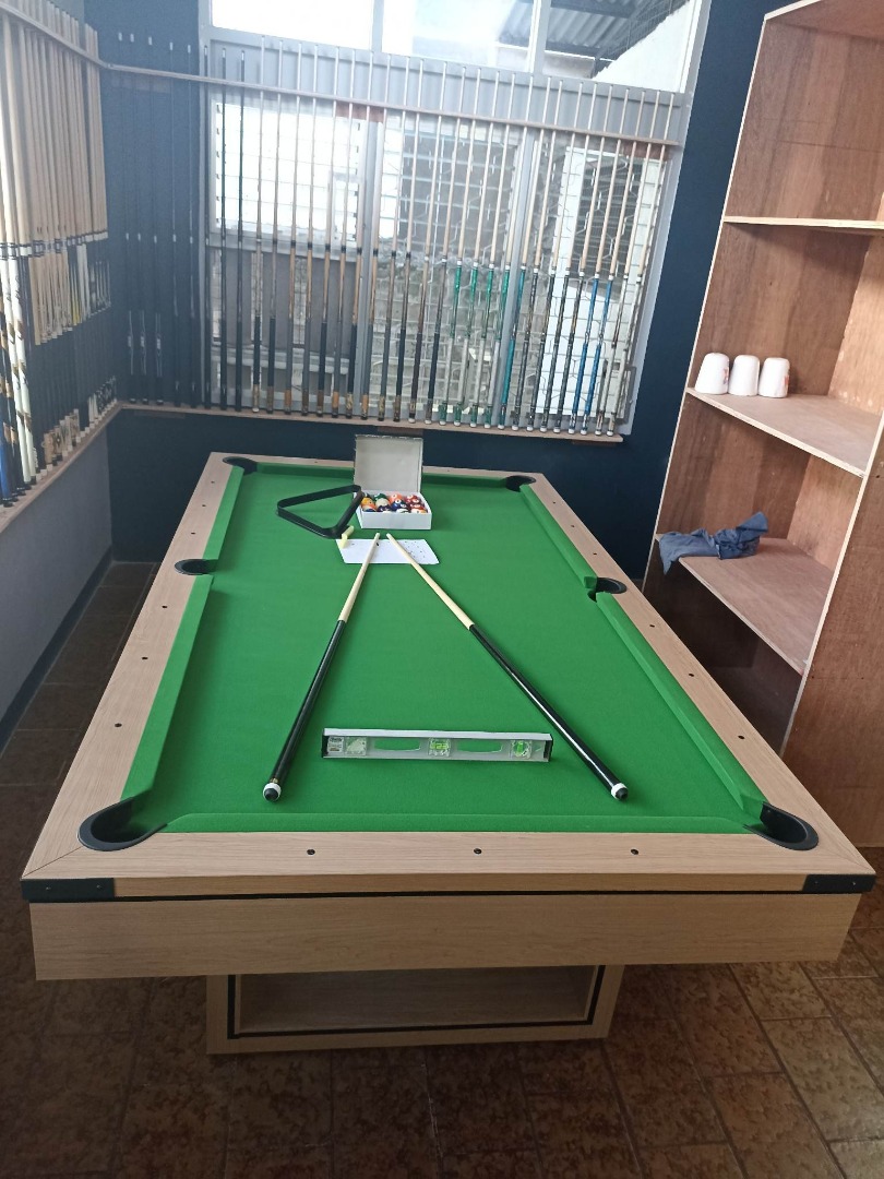 4x8ft. cream billiard table junior size, Sports Equipment, Sports ...
