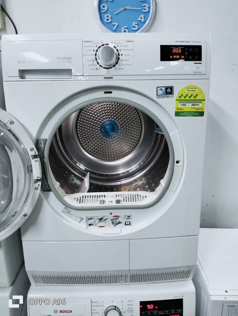 9/8Kg Washing Machine & Heat-Pump Dryer (Pair), TV & Home Appliances ...