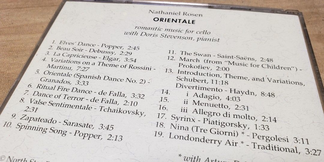 加拿大早期版 鵝仔 Nathaniel Rosen CD碟 MADE IN CANADA 出版 舊正版碟, 興趣及遊戲, 音樂、樂器 & 配件 ...