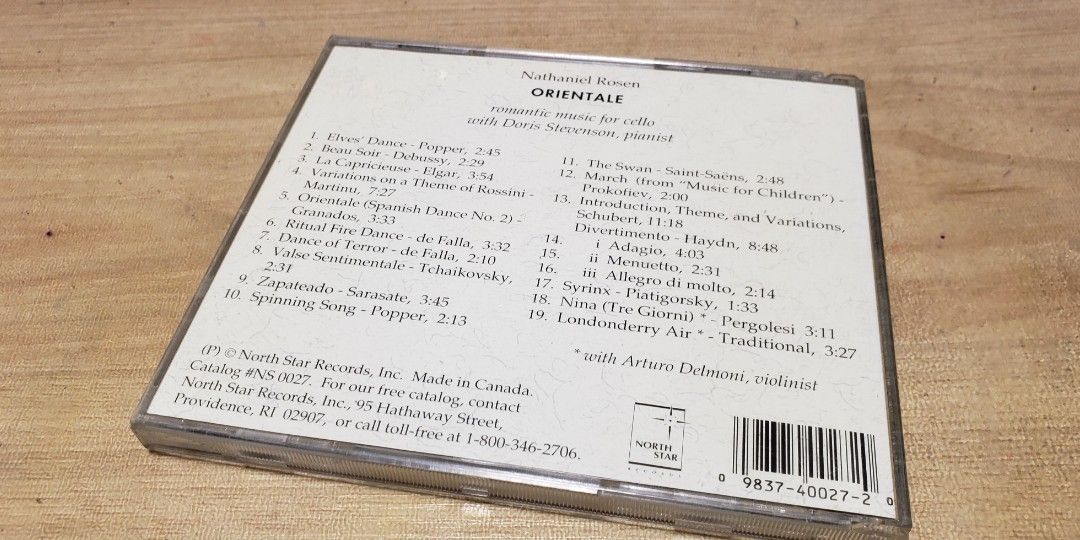 加拿大早期版 鵝仔 Nathaniel Rosen CD碟 MADE IN CANADA 出版 舊正版碟, 興趣及遊戲, 音樂、樂器 & 配件 ...