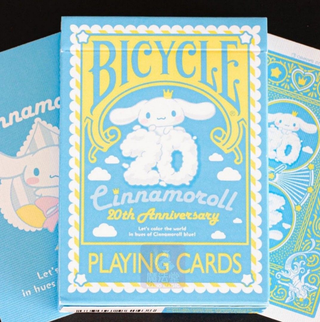 ~ Bicycle Cinnamoroll 20th Anniversary Playing cards ~, 興趣及遊戲, 玩具 & 遊戲類 ...