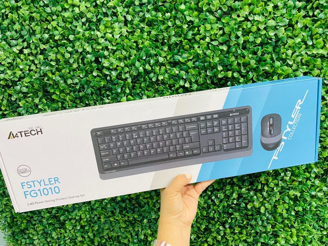A4Tech Fstyler FG1010 Wireless Keyboard Mouse Combo USB Grey, Computers ...