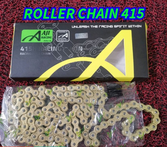Aji Racing Sprocket Chain 415 H 132L GOLD Chain ( Normal / Regular ...