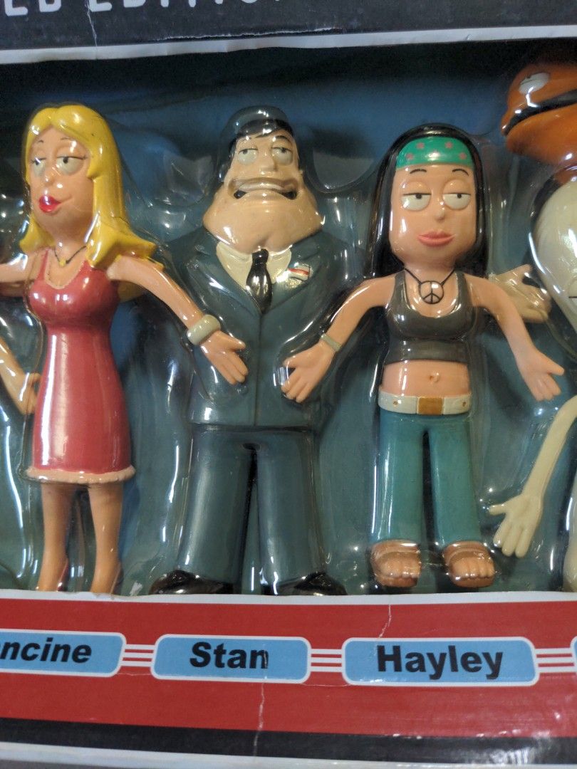 American Dad Limited Edition Bendables Steve Francine Stan Hayley Roger ...