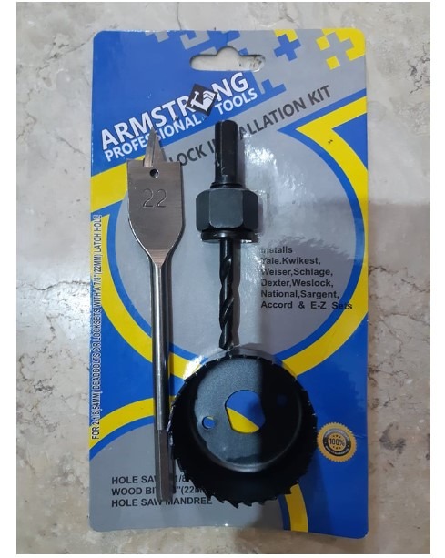 Armstrong Door Lock Installation Kit Hole Saw High Quality (per set) on ...