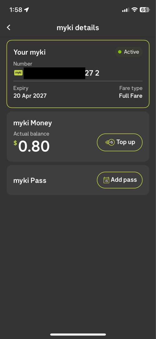 Australia Melbourne Myki Cards 2A1C, Hobbies & Toys, Travel, Travel ...