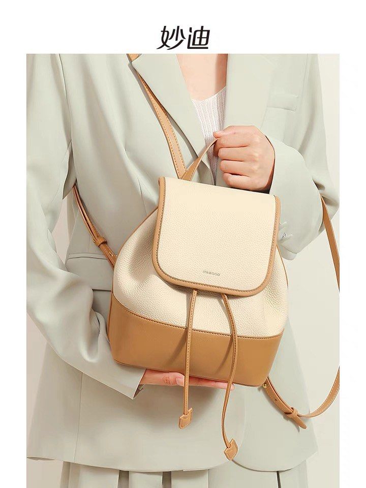 Togo skin leather Backpack, Women's Fashion, Bags & Wallets, Backpacks ...