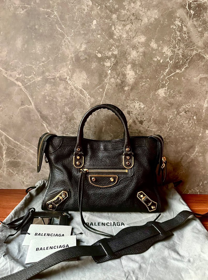 Balenciaga Small city edge black ghw 2020, Barang Mewah, Tas & Dompet ...