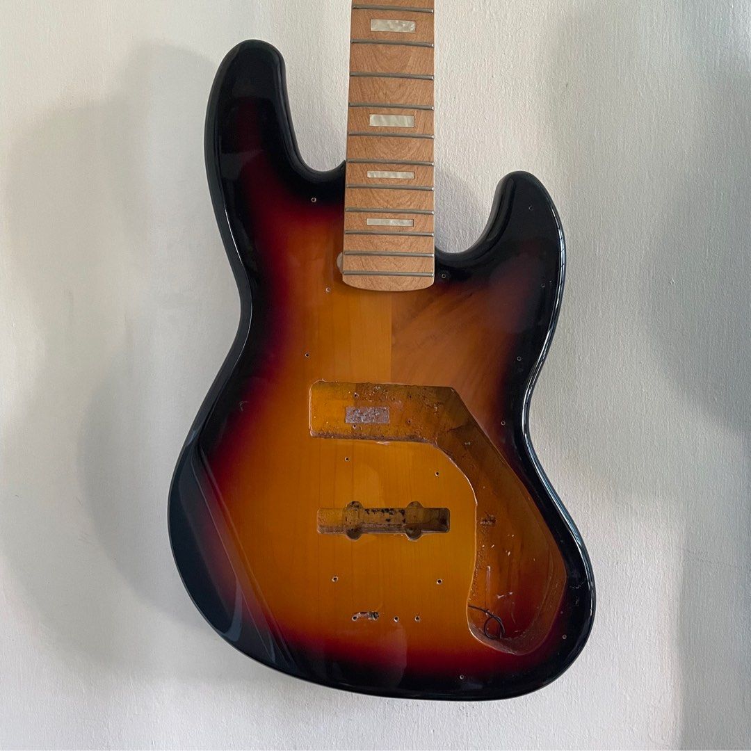 5 string bass body + neck, Hobbies & Toys, Music & Media, Musical ...