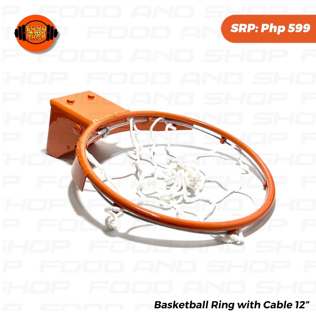 Basketball Ring With Cable 12”, Sports Equipment, Sports & Games ...