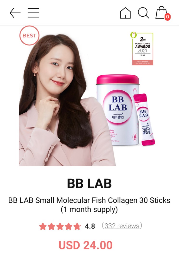 BB Lab small molecular fish collagen, Health & Nutrition, Health ...