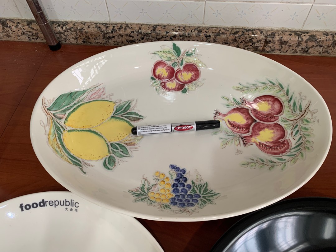 Big Plates, Furniture & Home Living, Kitchenware & Tableware ...