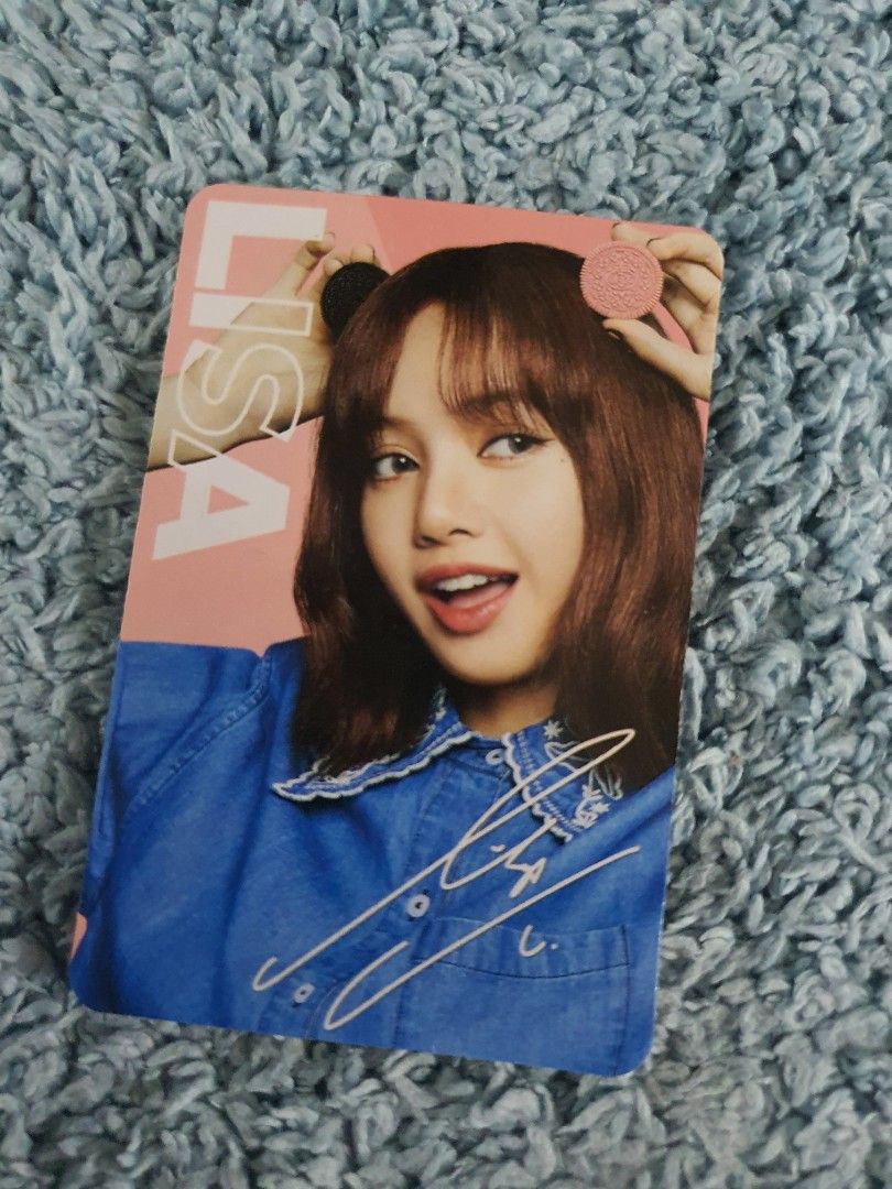 Blackpink oreo card (Lisa), Hobbies & Toys, Memorabilia & Collectibles ...