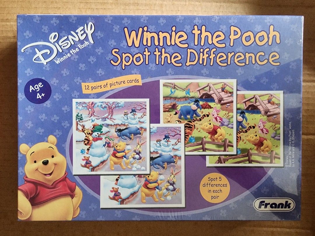 BN Winnie the Pooh Card Game (Spot the difference), Hobbies & Toys ...