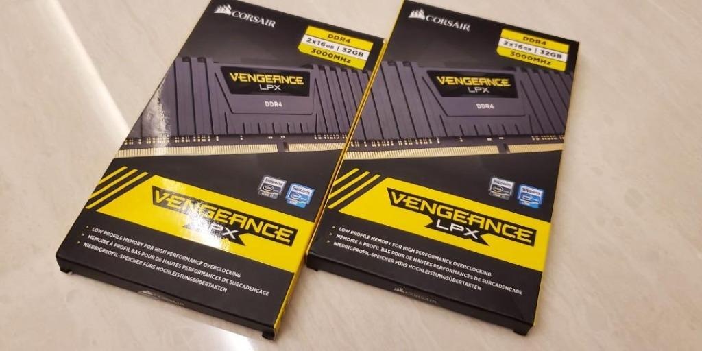 (BNIB) CORSAIR Vengeance LPX 32GB(2x16GB) DDR4 3000MHz RAM Kit Desktop ...
