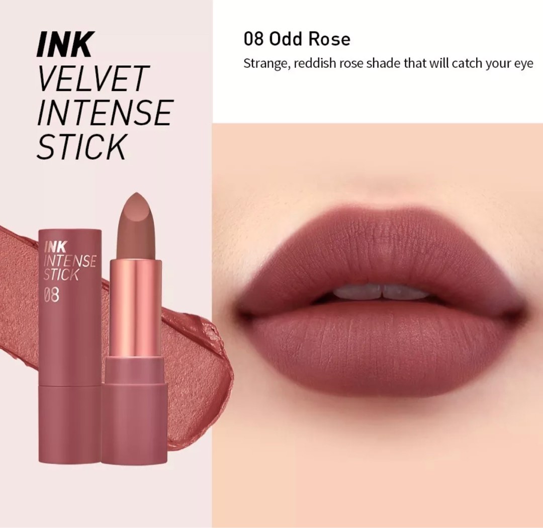 BNIB peripera ink velvet intense stick #08 odd rose, Beauty & Personal ...