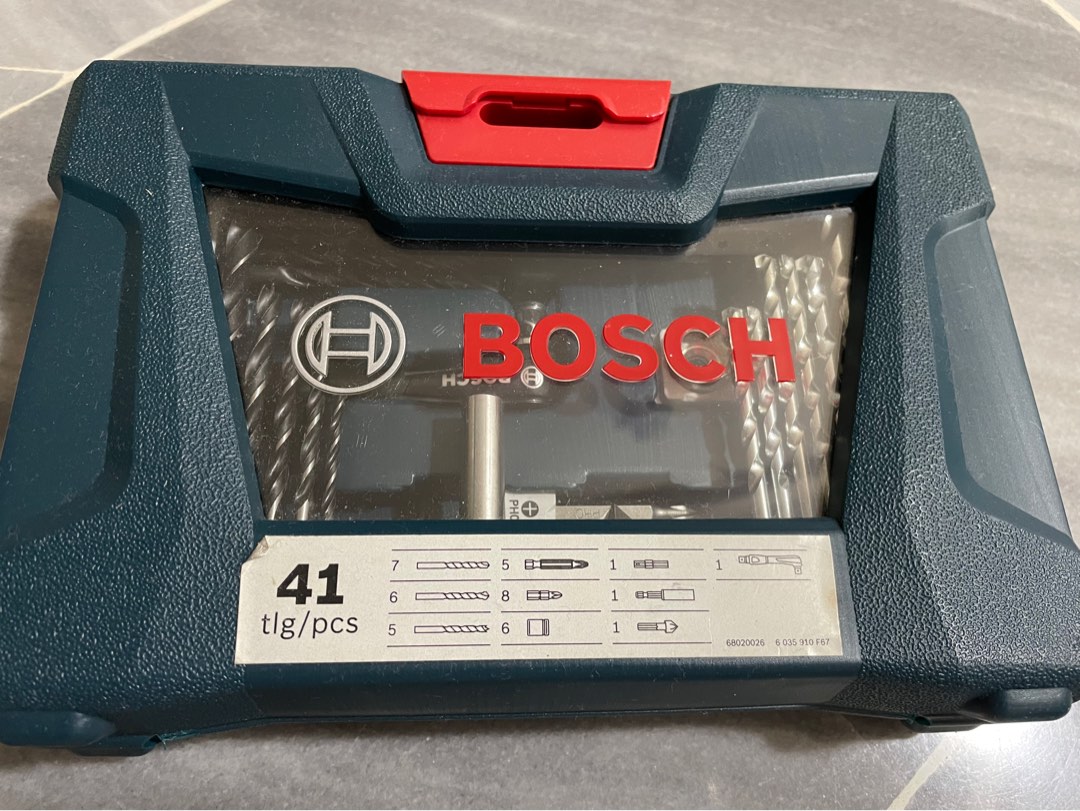 BOSCH 41pcs Drill Bit and Socket Set, Auto Accessories on Carousell