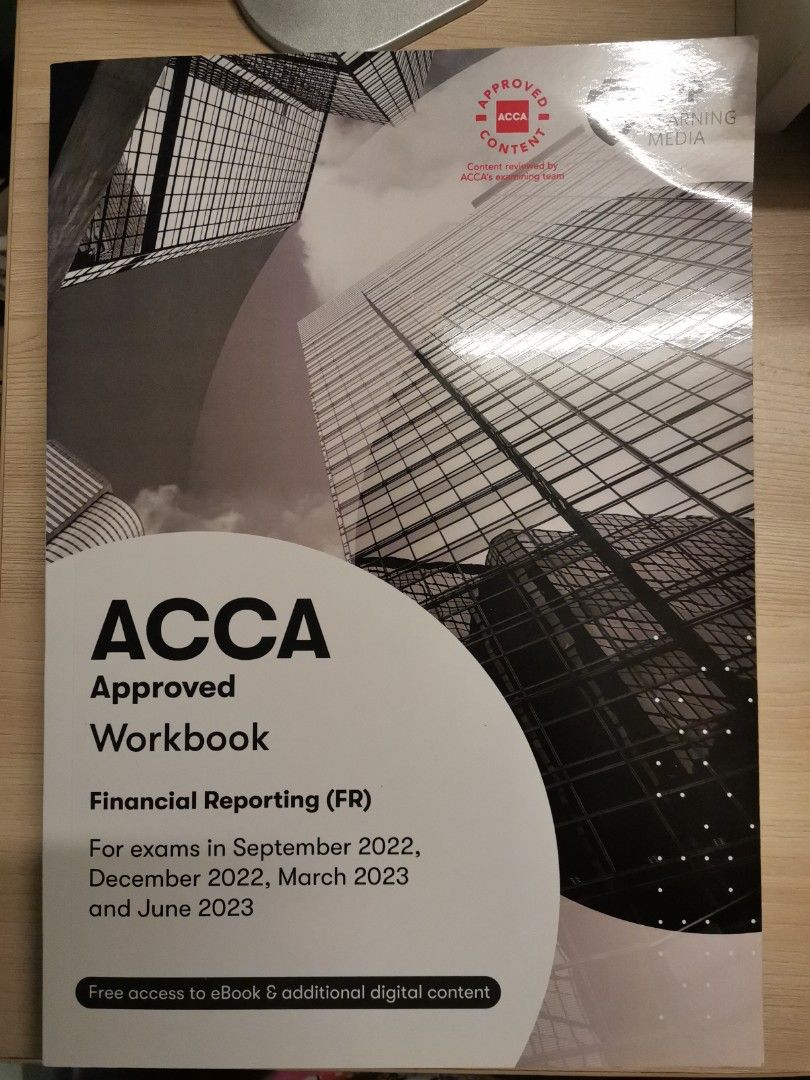 BRAND NEW ‼️ ACCA Financial Reporting (FR) Workbook (Valid until June ...