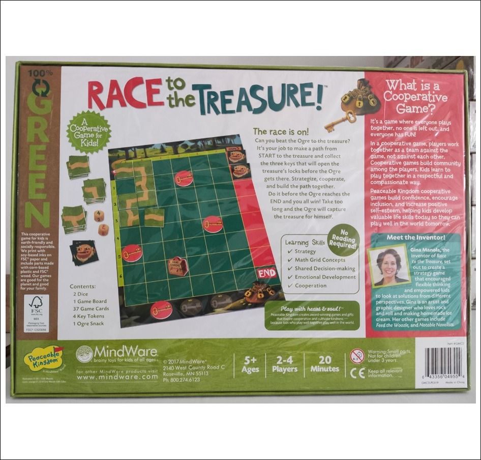 (Brand New) Race To The Treasure! Board Game / For Ages 5+ / 2-4 ...