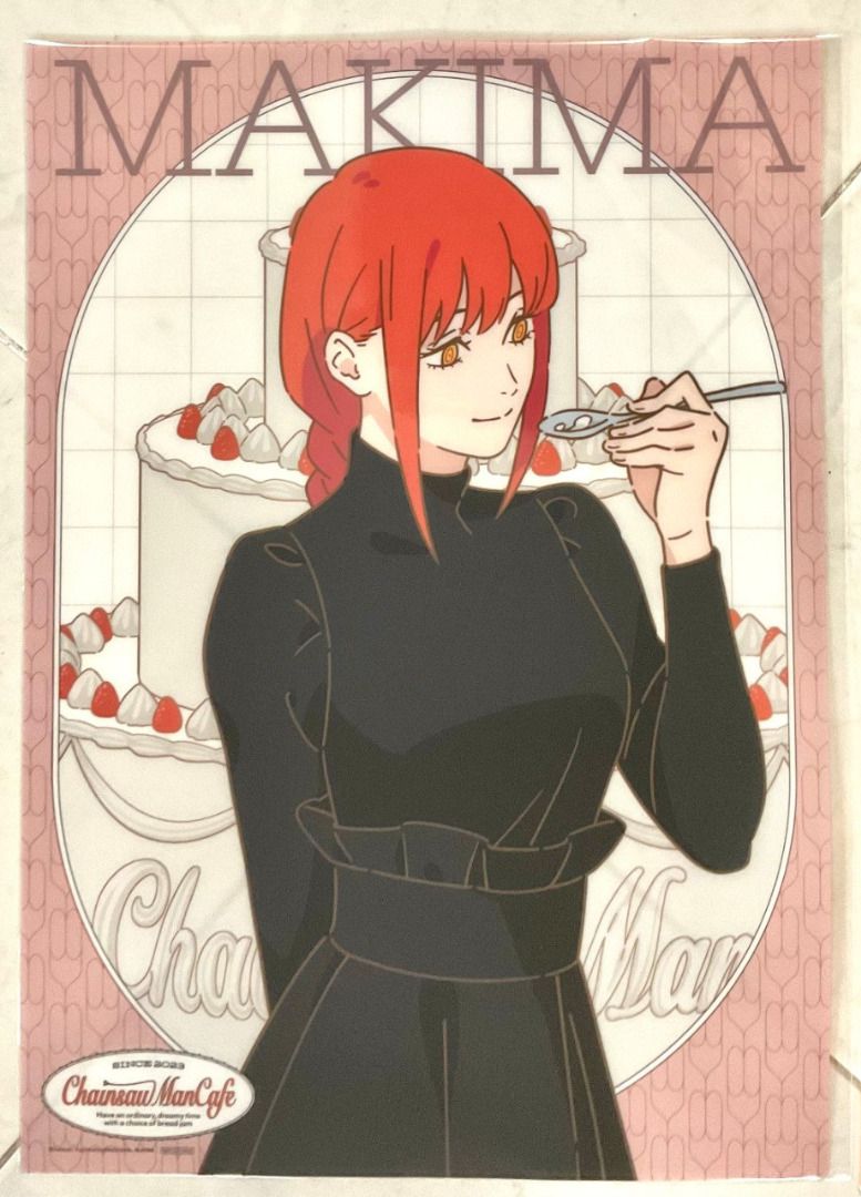 Chainsaw Man Cafe - Makima Placemat Poster, Hobbies & Toys, Memorabilia ...