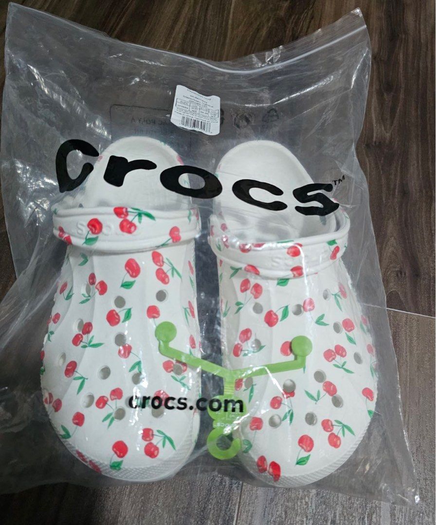 Cherry Crocs Sandal, Women's Fashion, Footwear, Flipflops and Slides on ...