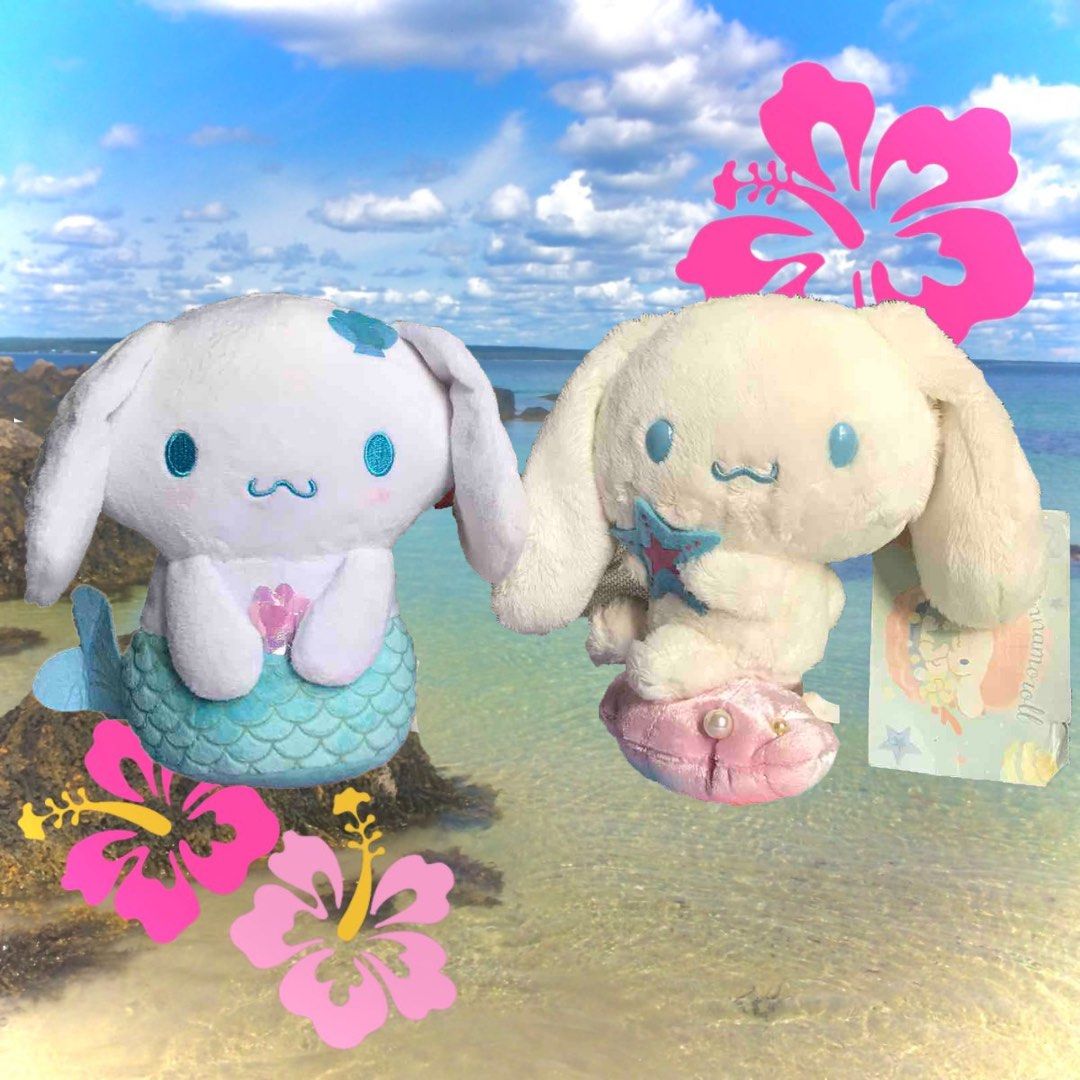 Cinnamoroll Sea shell and mermaid plushie, Hobbies & Toys, Toys & Games ...