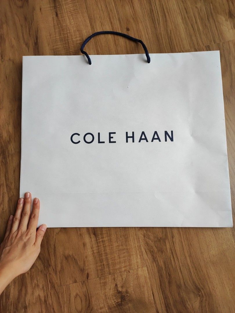 Cole Haan large shopping paper bag, Luxury, Accessories on Carousell