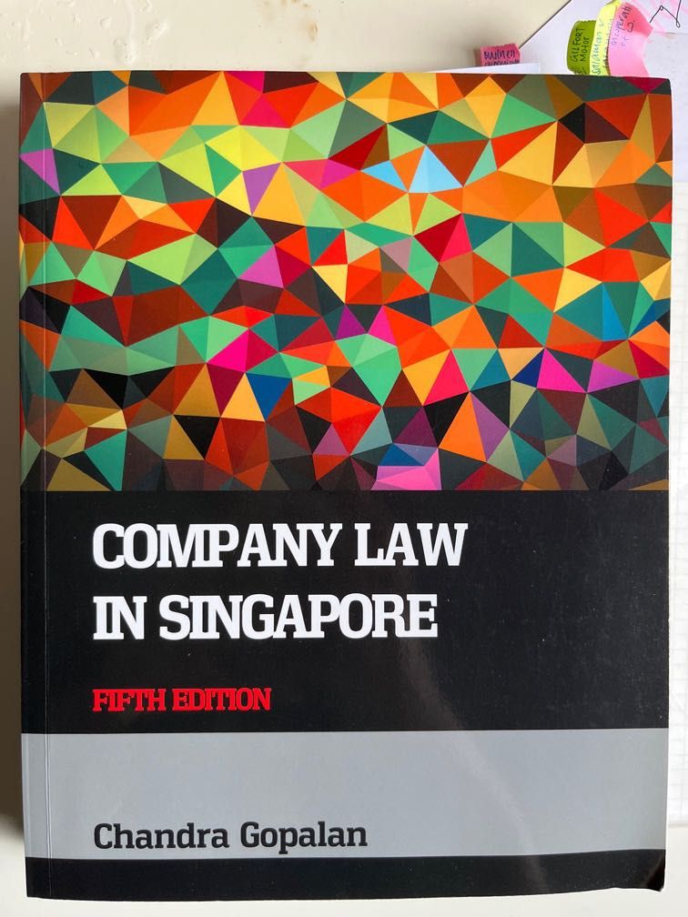 COMPANY LAW IN SINGAPORE CHANDRA GOPALAN, Hobbies & Toys, Books ...