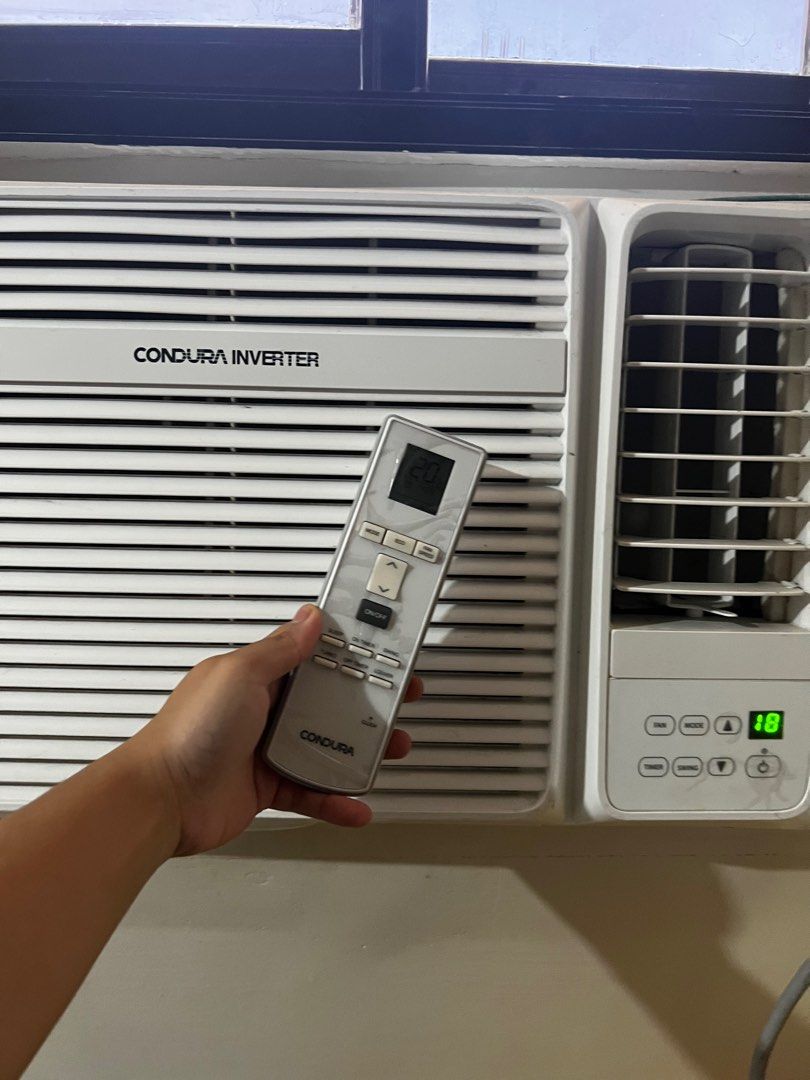 Condura inverter 1.5 window type, TV & Home Appliances, Air ...