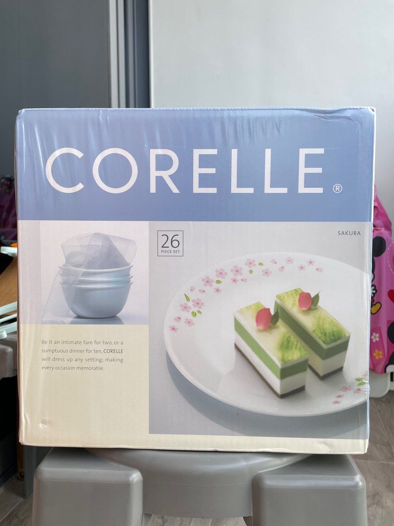 Corelle 26 Piece Set (Sakura), Furniture & Home Living, Kitchenware ...