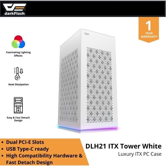 Darkflash DLH21 Mini-ITX PC case, Computers & Tech, Parts & Accessories ...