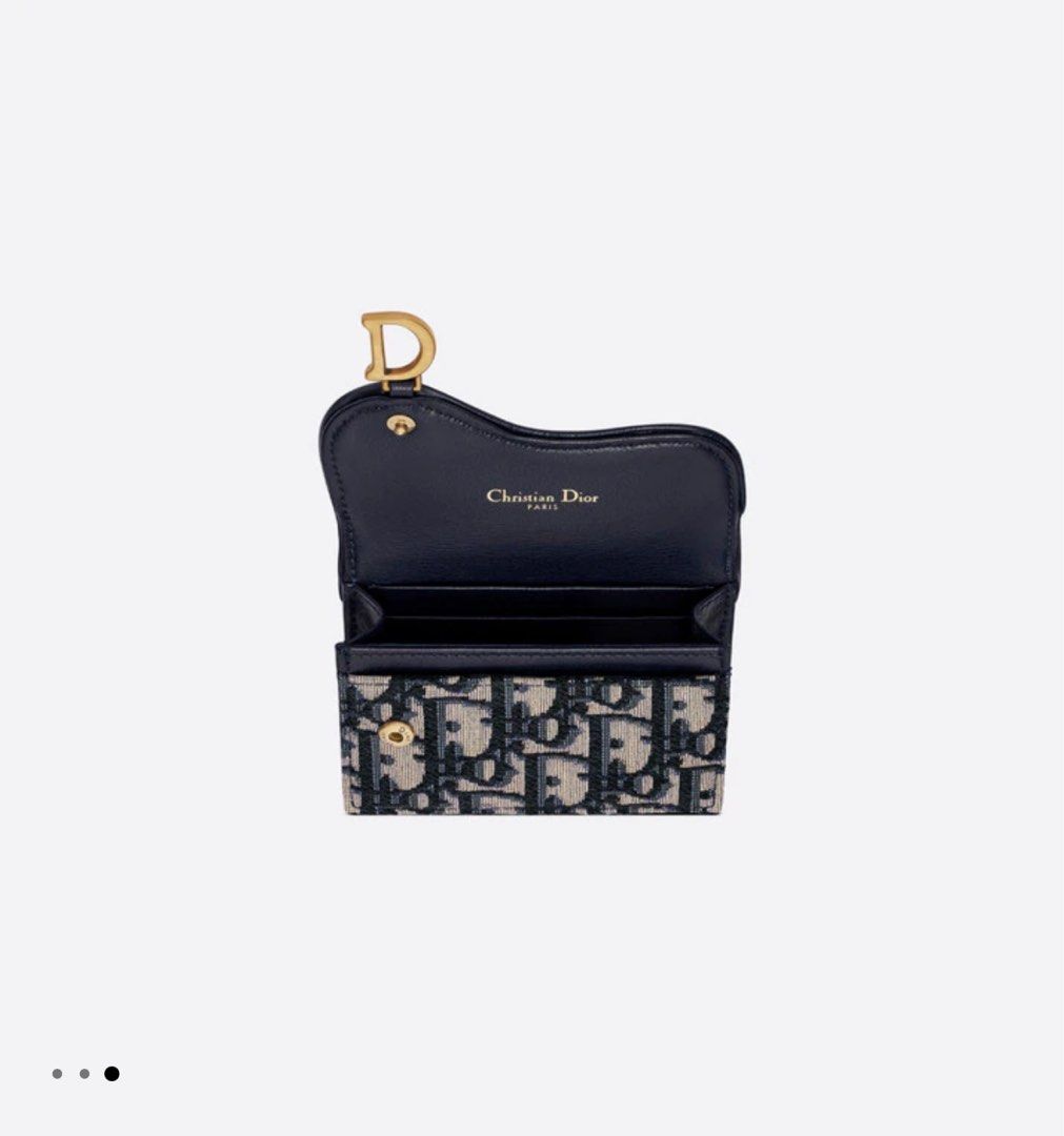 Dior Saddle Flap Card Holder, Luxury, Bags & Wallets on Carousell