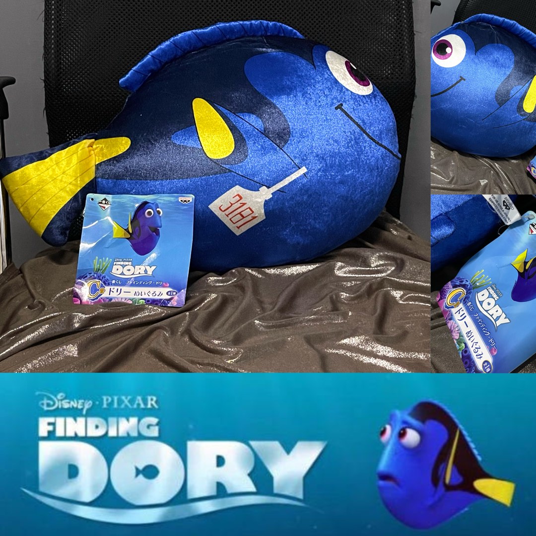 Disney Pixar Finding Dory Big Vibrant Fish Pillow Plush ️ on Carousell