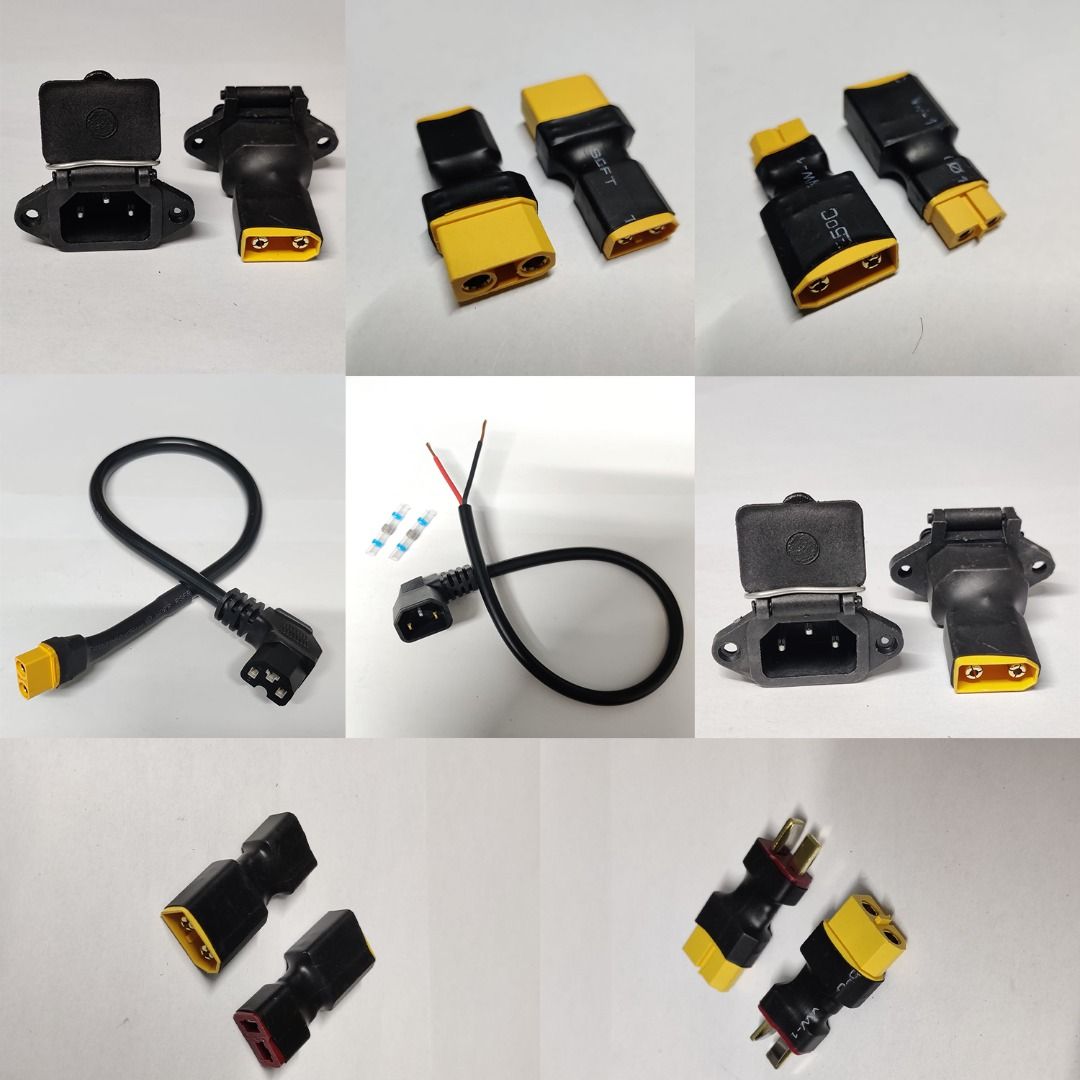 eBike PMD PMA Discharge Connector Converter Adapters XT90 XT60 C13 C14 ...