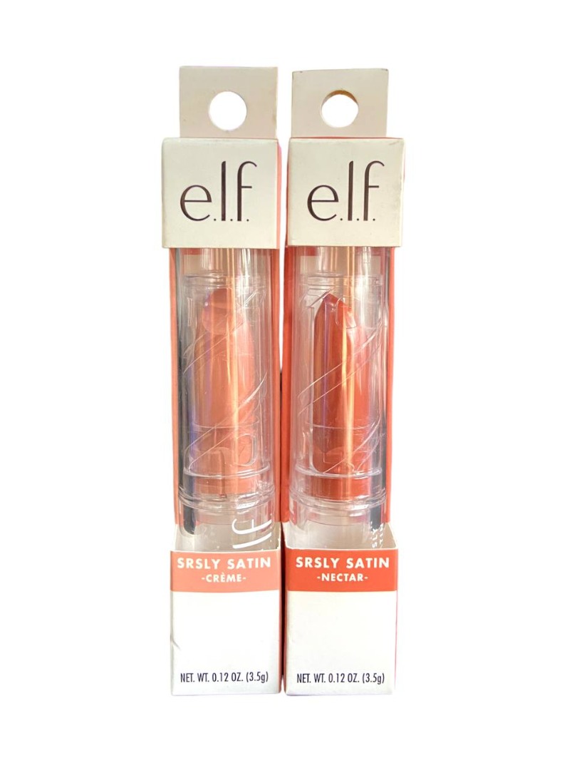 ELF Cosmetics SRSLY Satin Lipstick, Nourishing & Moisturizing Formula 3 ...