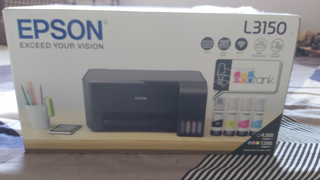 Epson L3150 Eco Tank wifi multifunction printer for sale, Computers ...