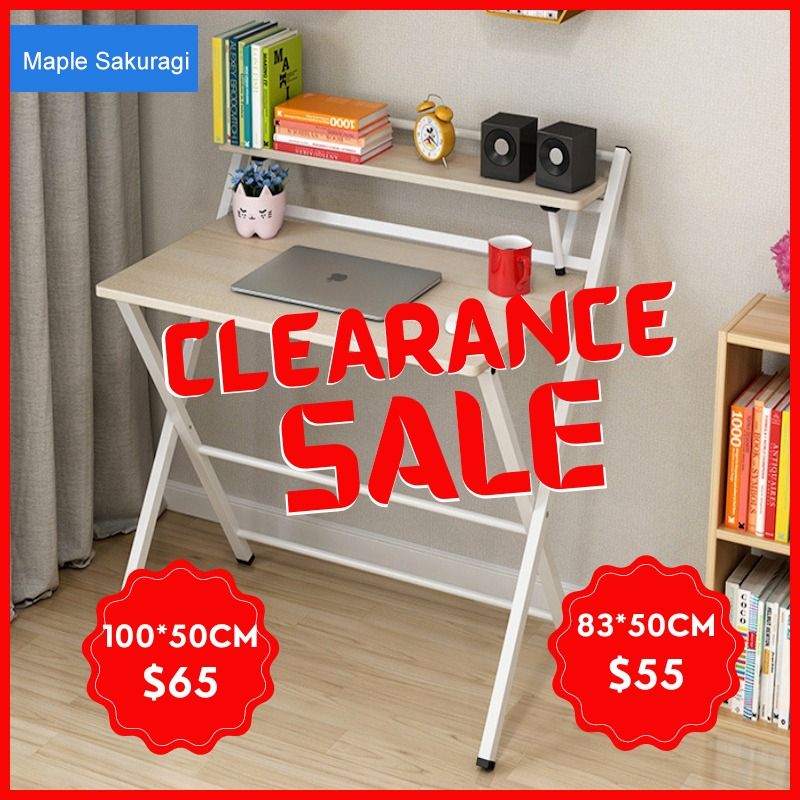 Foldable Table Computer Desk Laptop Desk Portable Folding Office ...