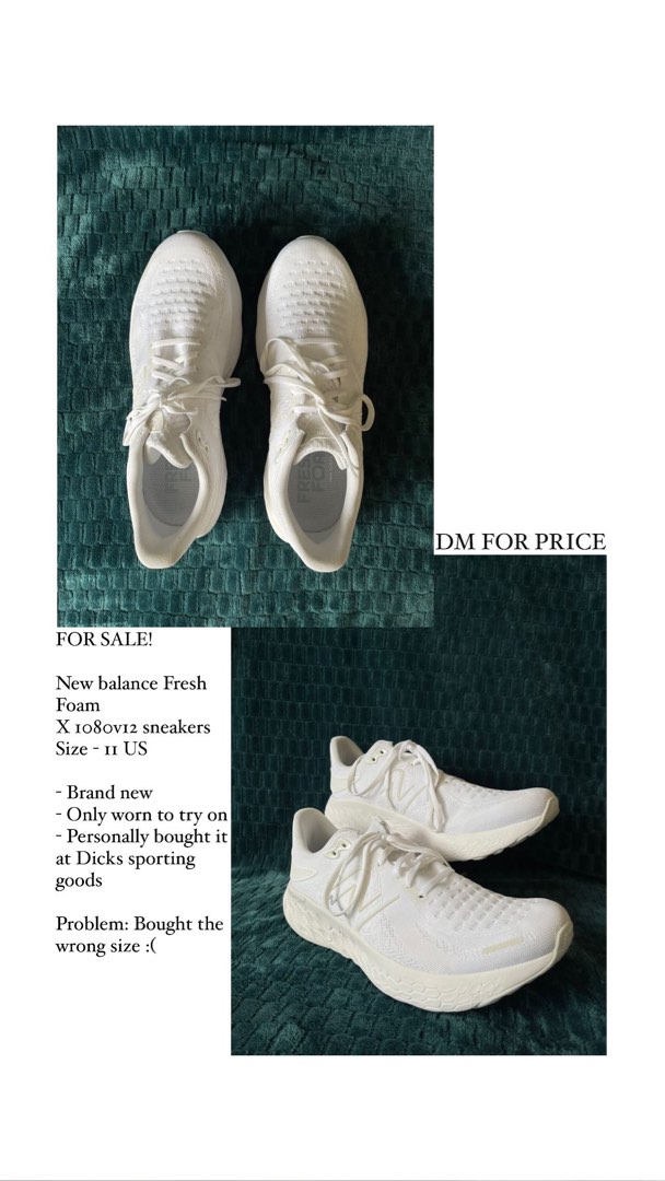 Fresh Foam X 1080v12 sneakers from NEW BALANCE featuring logo patch to ...