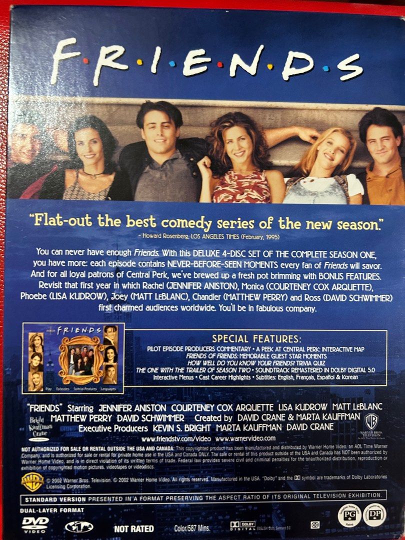 Friends DVD complete 10 seasons, Hobbies & Toys, Music & Media, CDs ...