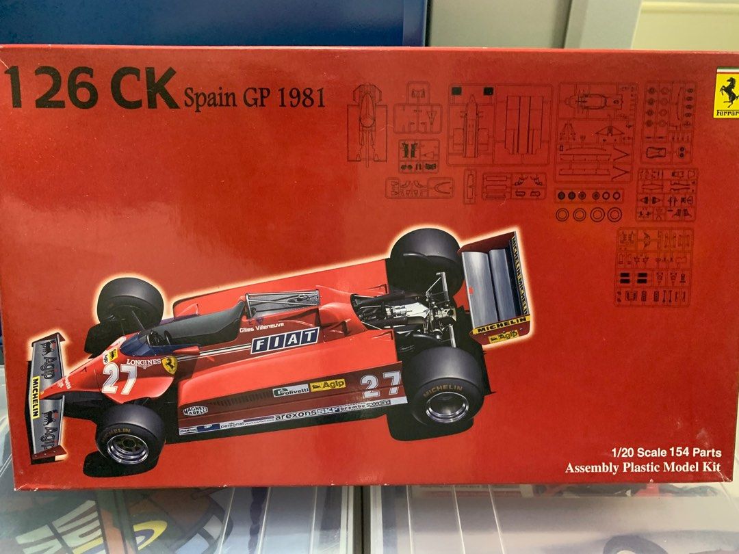 Fujimi F1 Ferrari 126C/CK, 1/20 , 興趣及遊戲, 收藏品及紀念品, 明星周邊 - Carousell