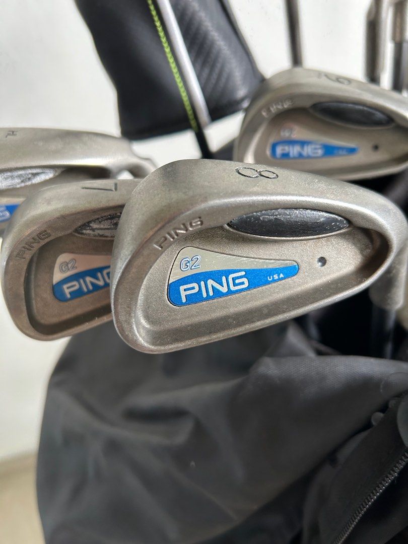 Golf set. Ping G2 Irons, Ping G20 driver, ping G2i putter, Sports ...