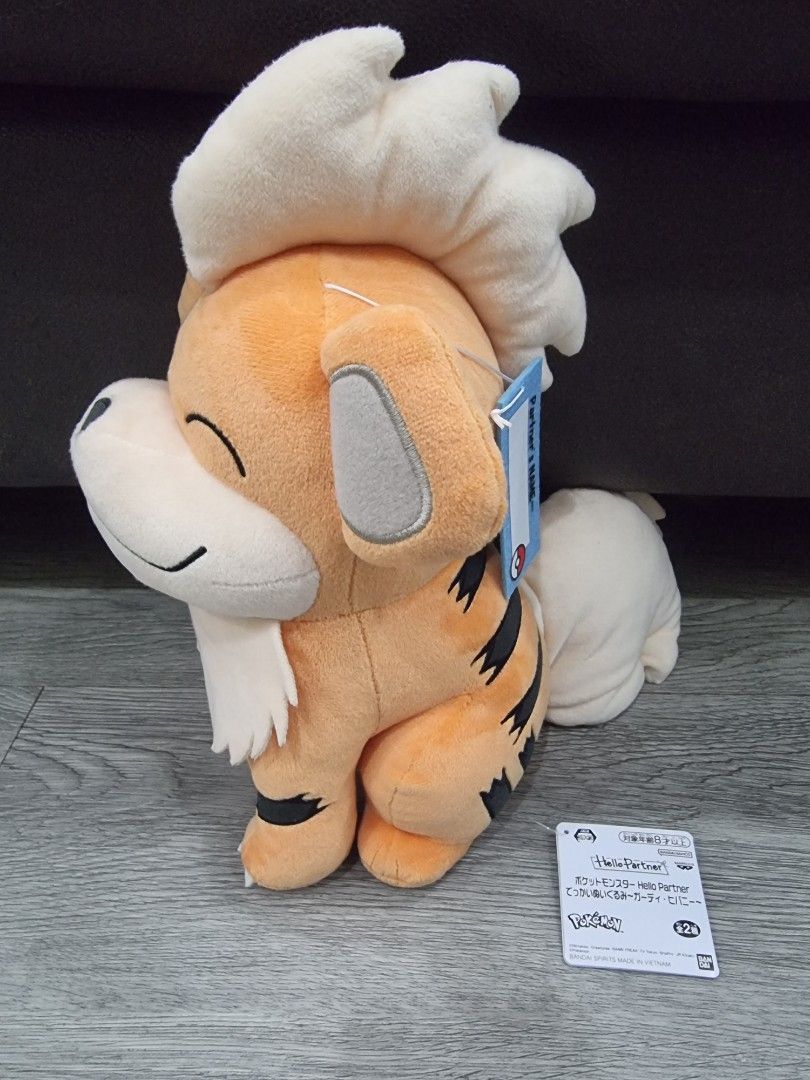 Pokemon Growlithe Plush Toy, Hobbies & Toys, Toys & Games on Carousell