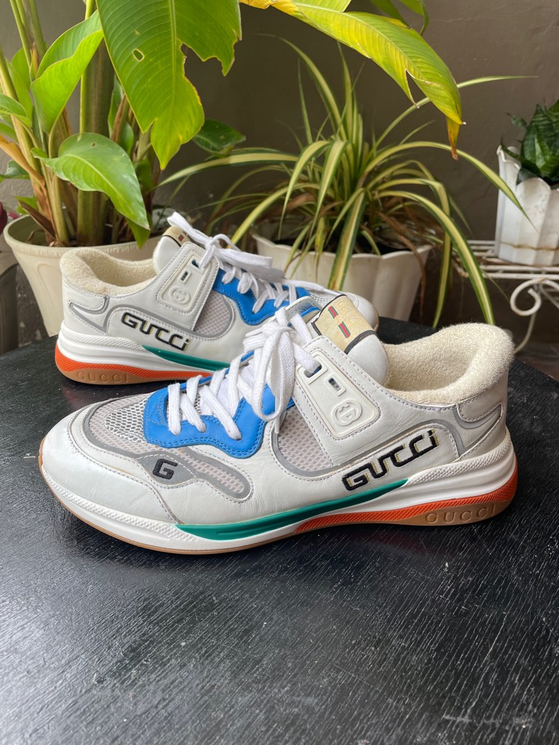 Gucci ultrapace sneakers (lv louis vuitton hermes), Fesyen Pria, Sepatu ...