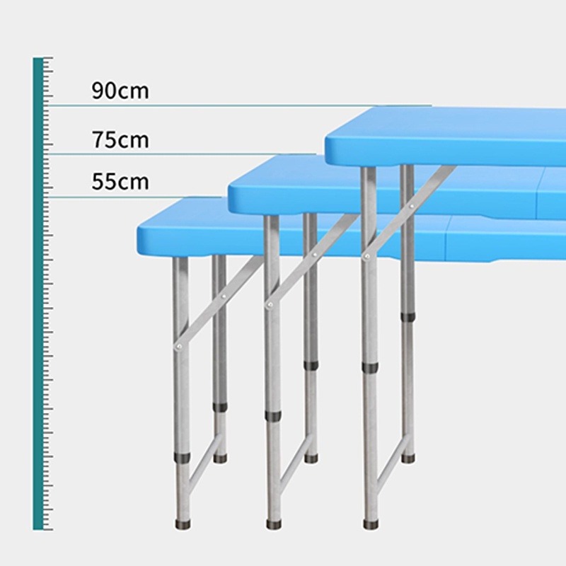 HDPE Folding table 3 Height adjustable Foldable Table, Furniture & Home ...