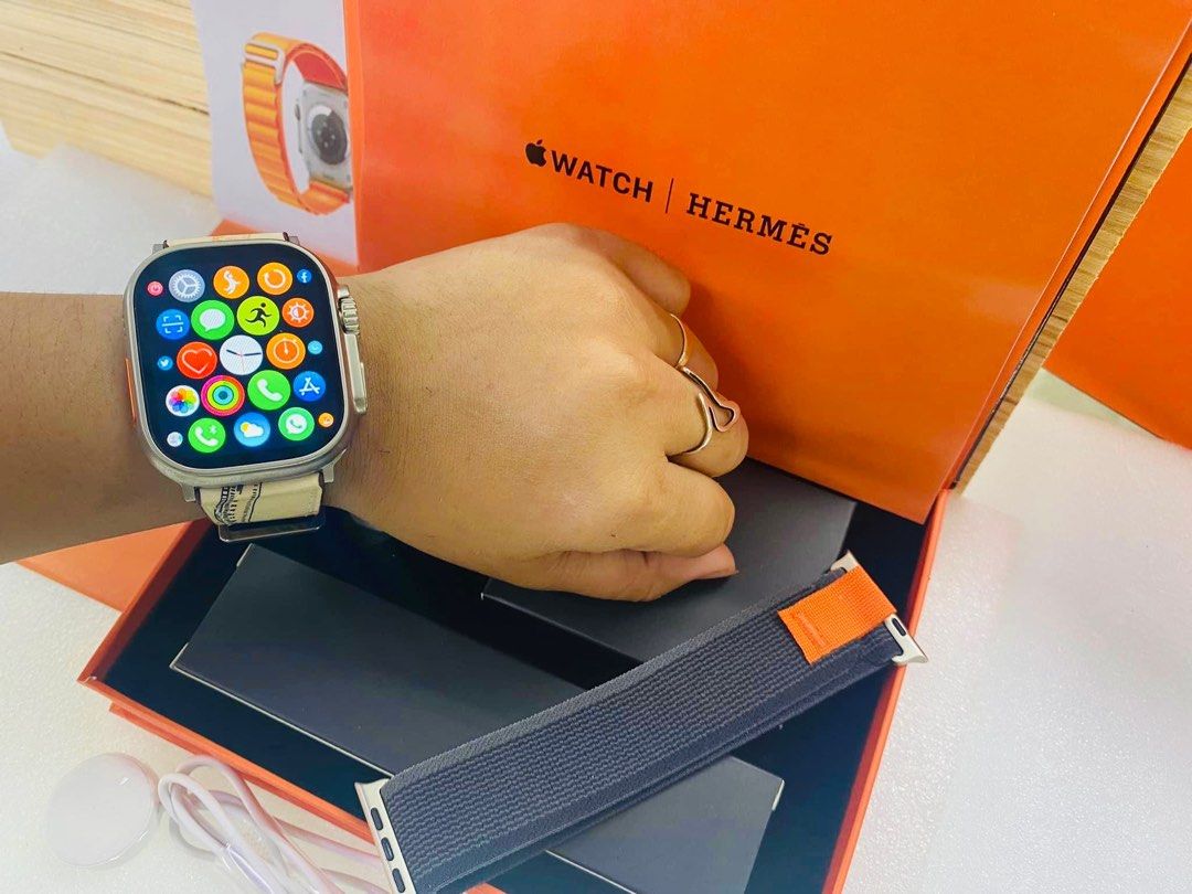 Hermes Apple Watch Ultra, Luxury, Watches on Carousell