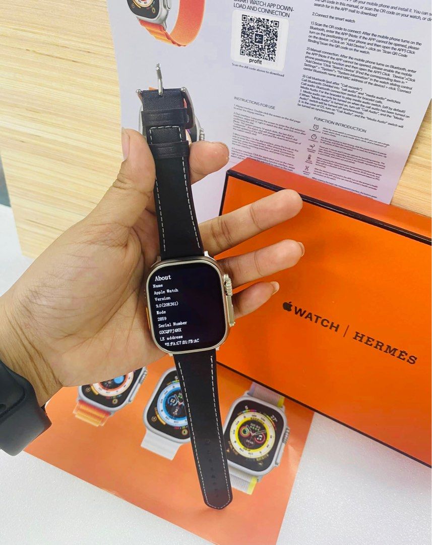 Hermes Apple Watch Ultra, Luxury, Watches on Carousell